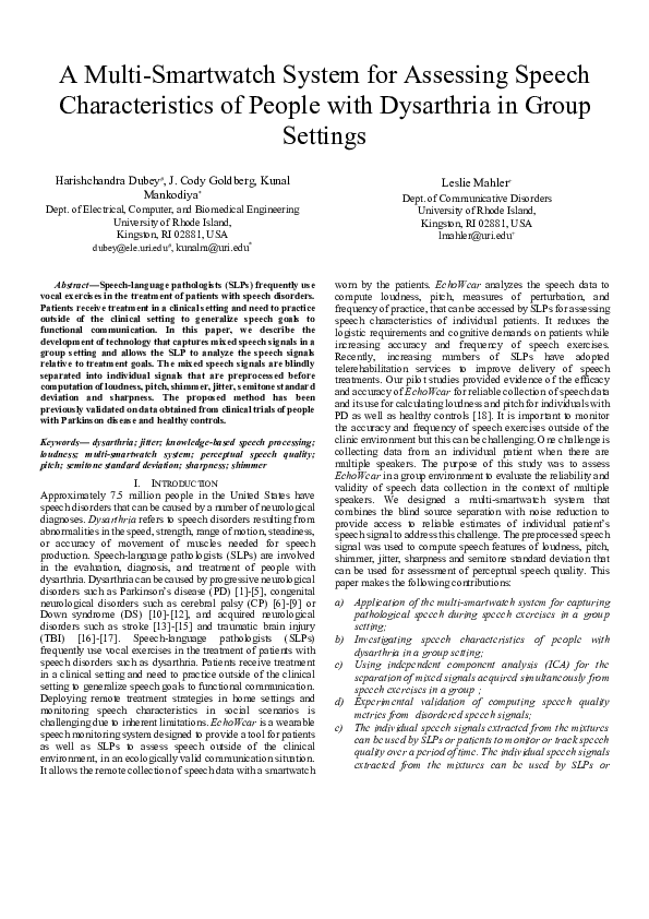 (PDF) A multi-smartwatch system for assessing speech characteristics of ...