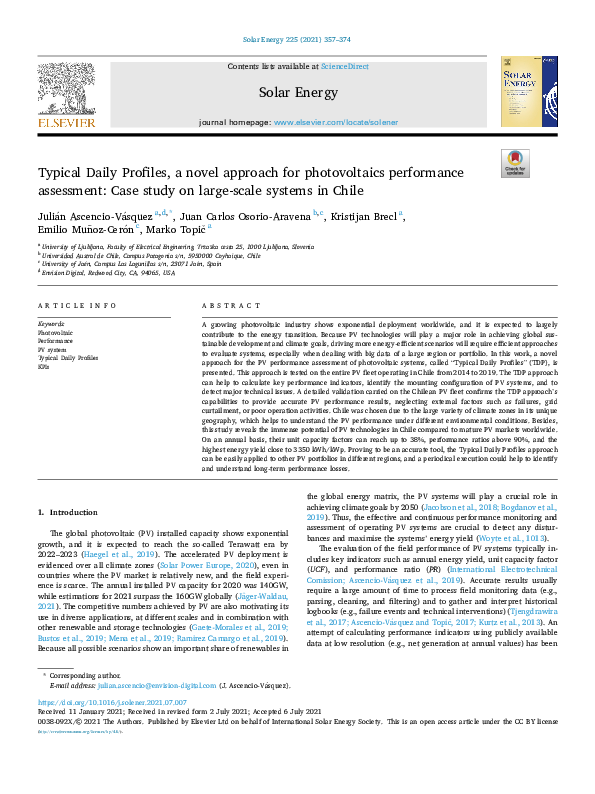 (PDF) Typical Daily Profiles, a novel approach for photovoltaics ...