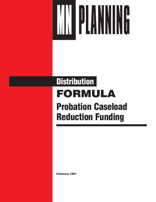 (PDF) Distribution Formula Probation Caseload Reduction Funding