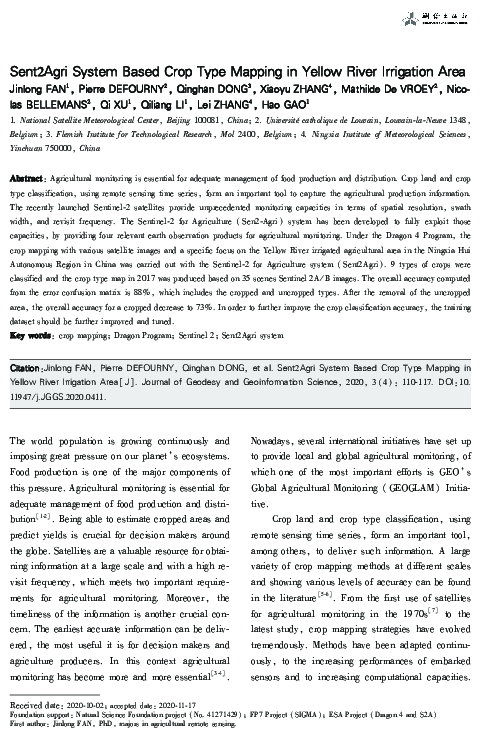 (PDF) Sent2Agri System Based Crop Type Mapping in Yellow River ...