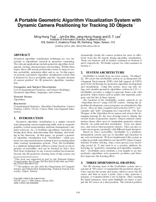 (PDF) A portable geometric algorithm visualization system with dynamic ...