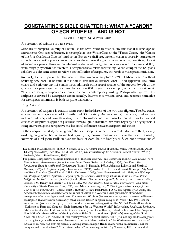 (PDF) CONSTANTINE'S BIBLE CHAPTER 1: WHAT A "CANON" OF SCRIPTURE IS-AND ...