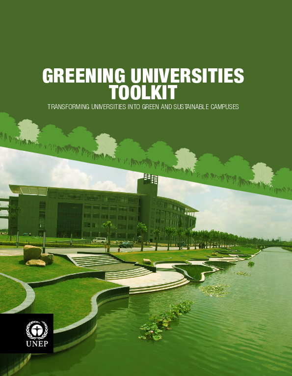 (PDF) Greening Universities Toolkit: Transforming Universities Into ...