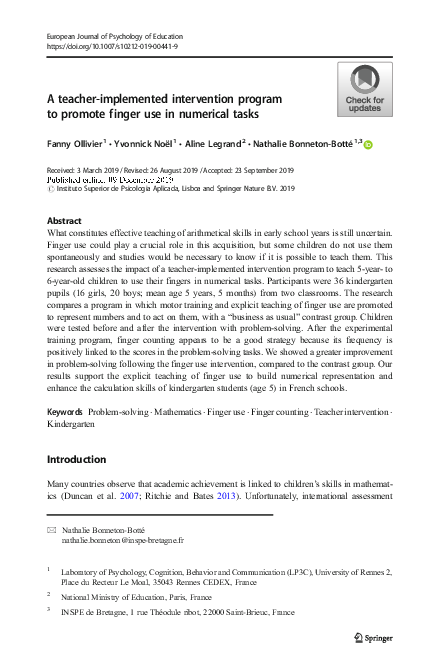 (PDF) A teacher-implemented intervention program to promote finger use ...