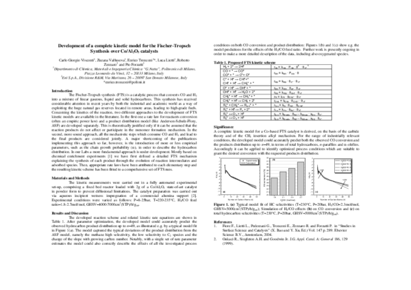 (PDF) Development of a complete kinetic model for the Fischer–Tropsch ...