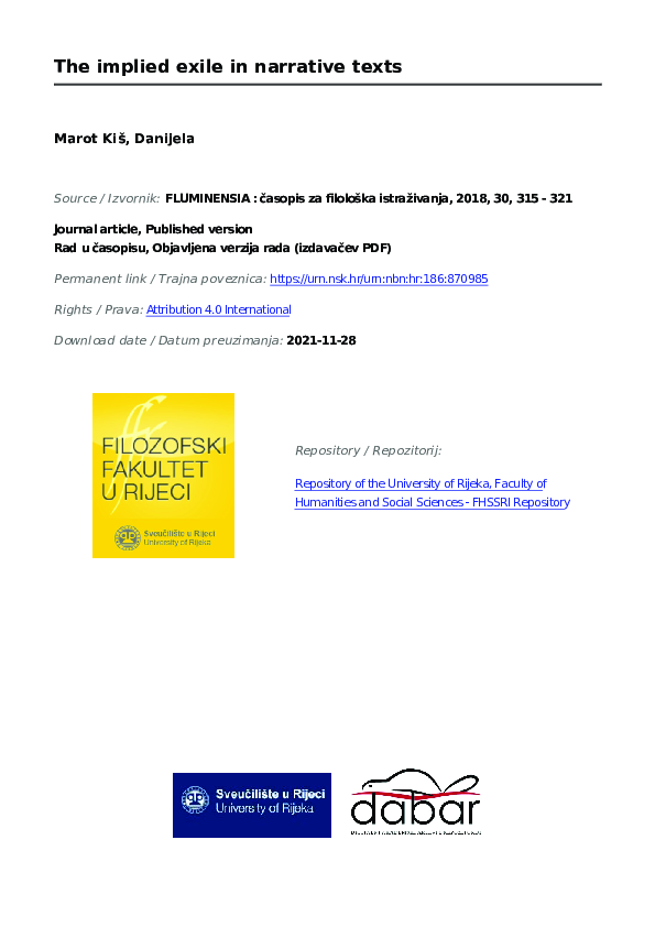 (PDF) The implied exile in narrative texts