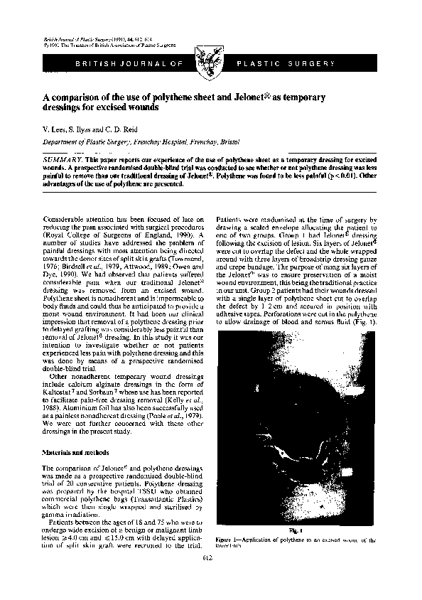 (PDF) A comparison of the use of polythene sheet and Jelone® as ...