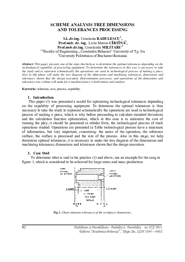 (PDF) Scheme Analysis Tree Dimensions and Tolerances Processing