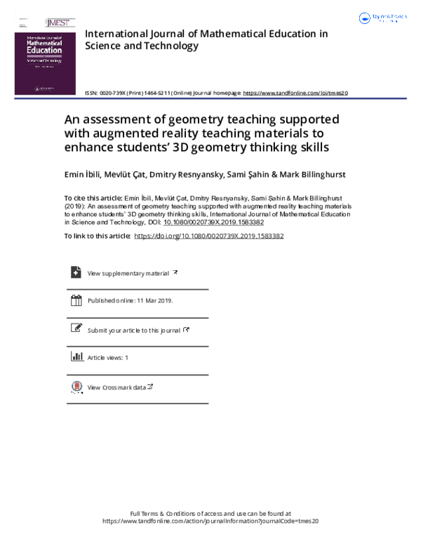 (PDF) An assessment of geometry teaching supported with augmented ...