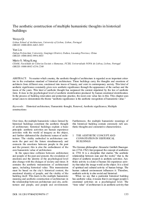 (PDF) The aesthetic construction of multiple humanistic thoughts in ...