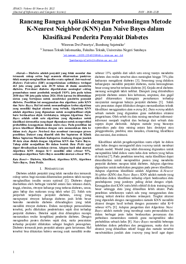 (DOC) Rancang Bangun Aplikasi dengan Perbandingan Metode K-Nearest ...