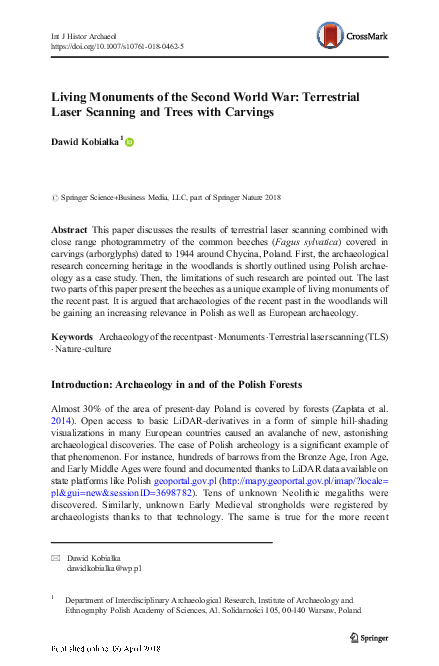 (PDF) Living Monuments of the Second World War: Terrestrial Laser ...