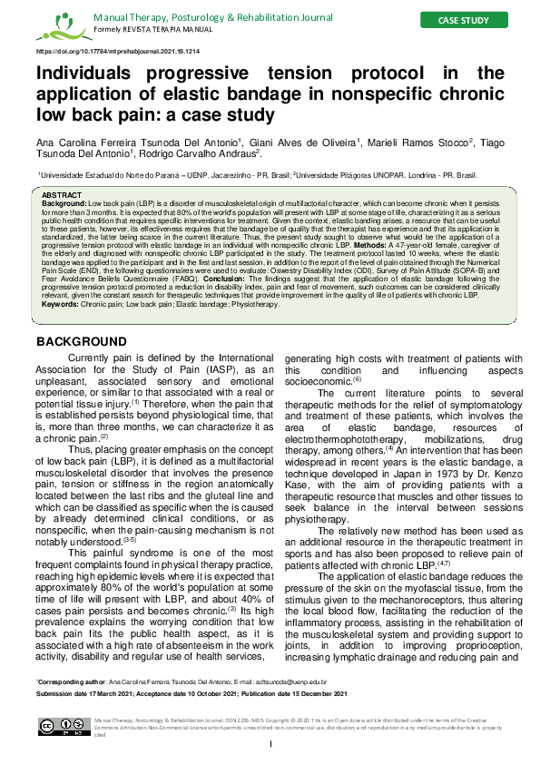 (PDF) Individuals progressive tension protocol in the application of ...