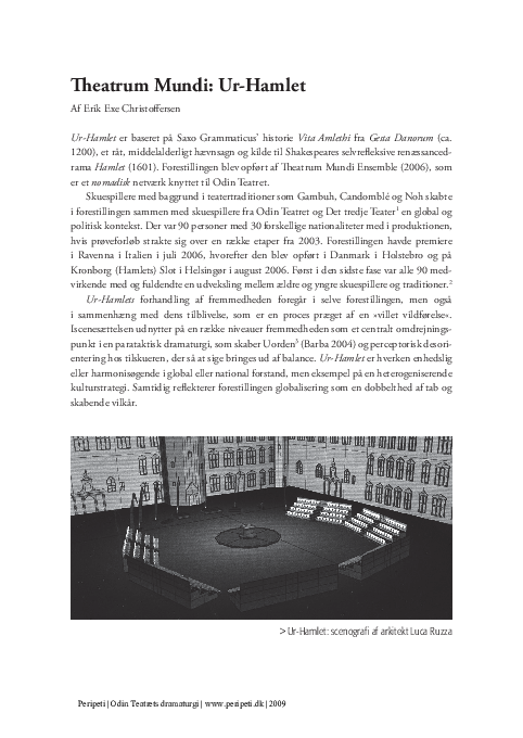 (PDF) Theatrum Mundi: Ur-Hamlet