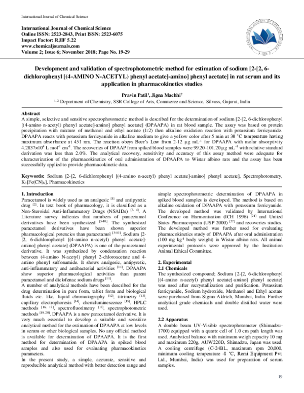 Pdf Development And Validation Of Spectrophotometric Methods For Simultaneous Estimation Of