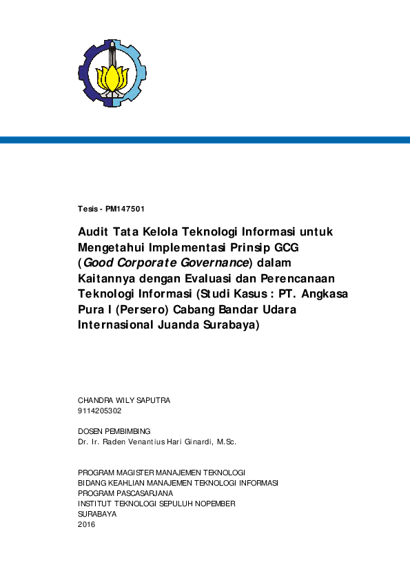 (PDF) Audit Tata Kelola Teknologi Informasi Untuk Mengetahui Implementasi Prinsip GCG (Good ...