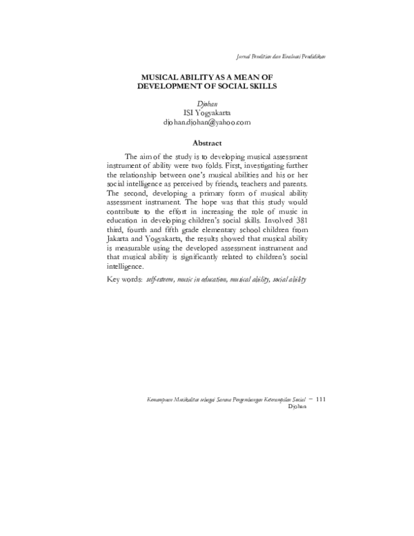 (DOC) Pengembangan Keterampilan Sosial | Monika Handayani - Academia.edu