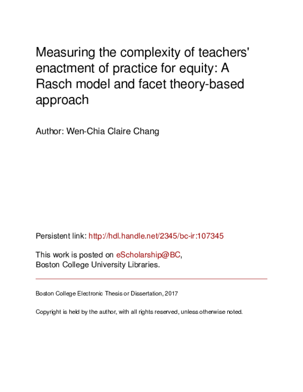 (PDF) Measuring the Complexity of Teachers' Enactment of Practice for ...