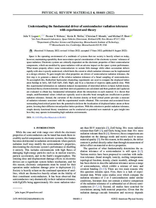 (PDF) Understanding the fundamental driver of semiconductor radiation ...