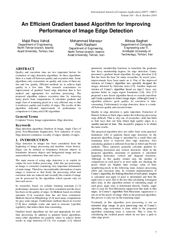 Pdf An Efficient Gradient Based Algorithm For Improving Performance