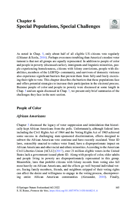 (PDF) Special Populations, Special Challenges