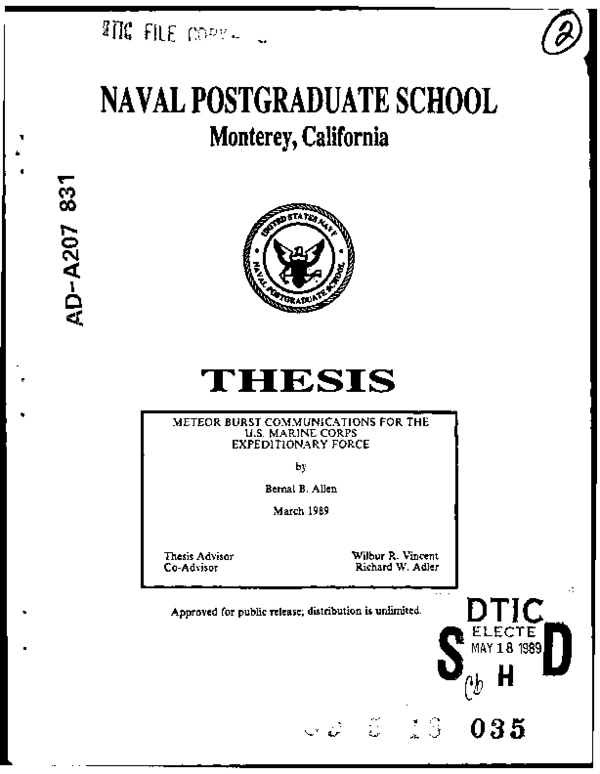 (PDF) Meteor burst communications for the U.S. Marine Corps ...