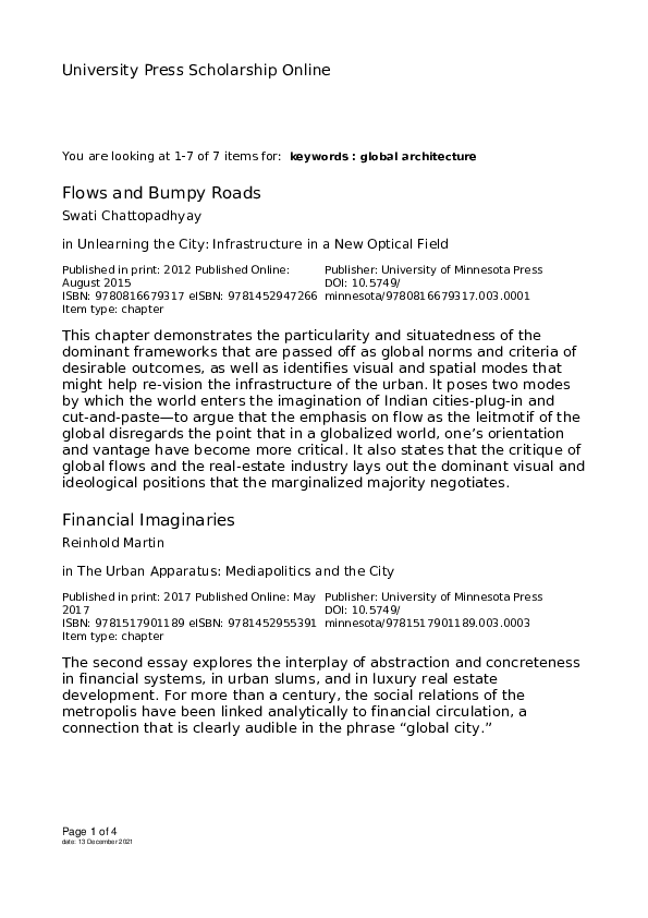 (PDF) Flows and Bumpy Roads