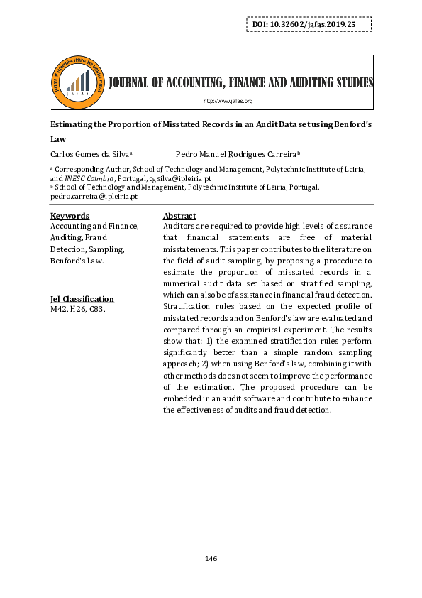(PDF) Estimating the Proportion of Misstated Records in an Audit Data ...