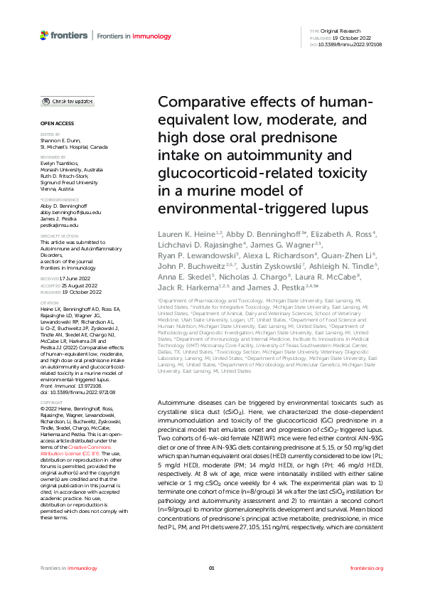 (PDF) Comparative effects of human-equivalent low, moderate, and high ...
