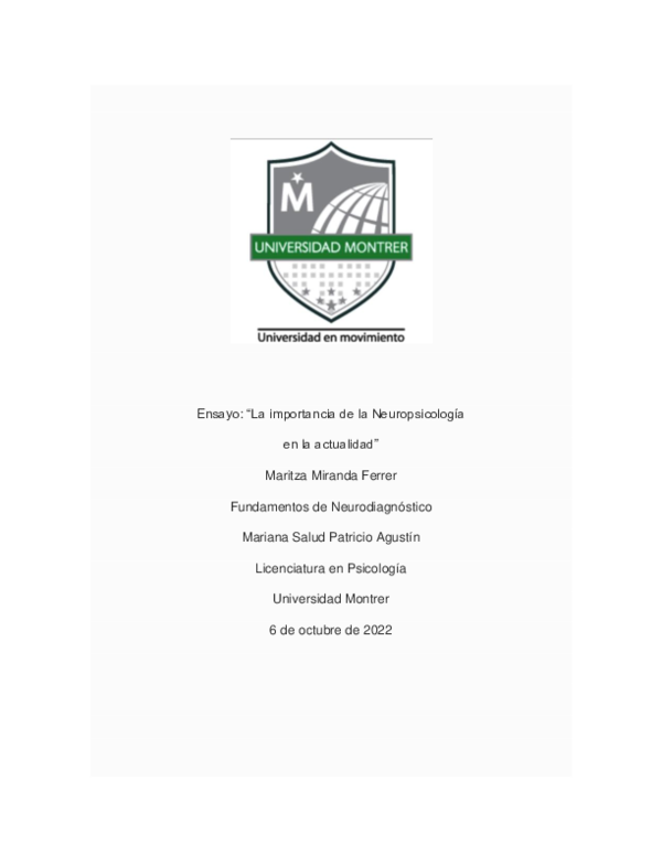 (PDF) Maritza Miranda Tarea Fundamentos Psicodiagnóstico S | Maritza ...
