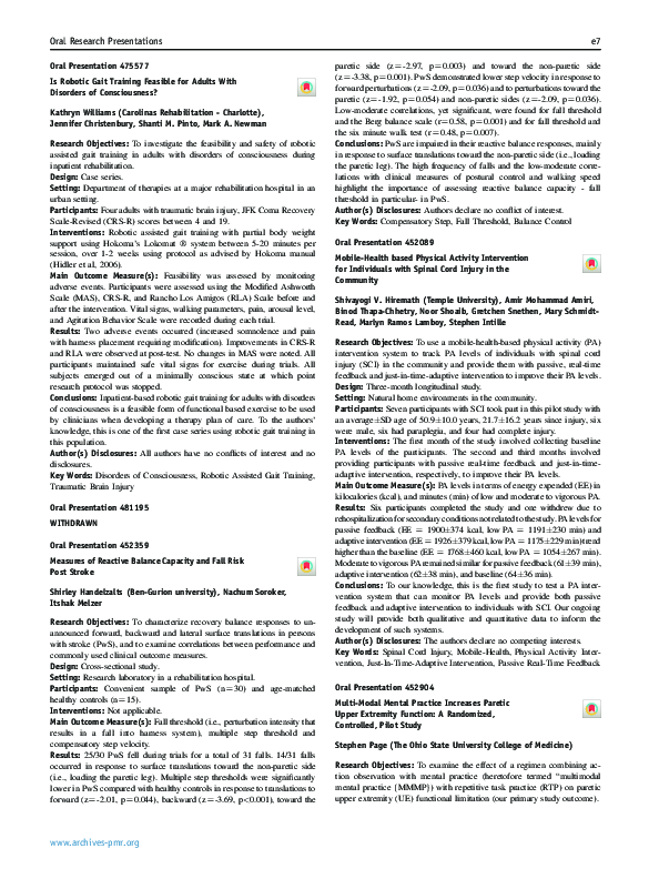 (PDF) Measures of Reactive Balance Capacity and Fall Risk Post Stroke