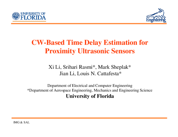 (PDF) Multifrequency CW-based time-delay estimation for proximity ...