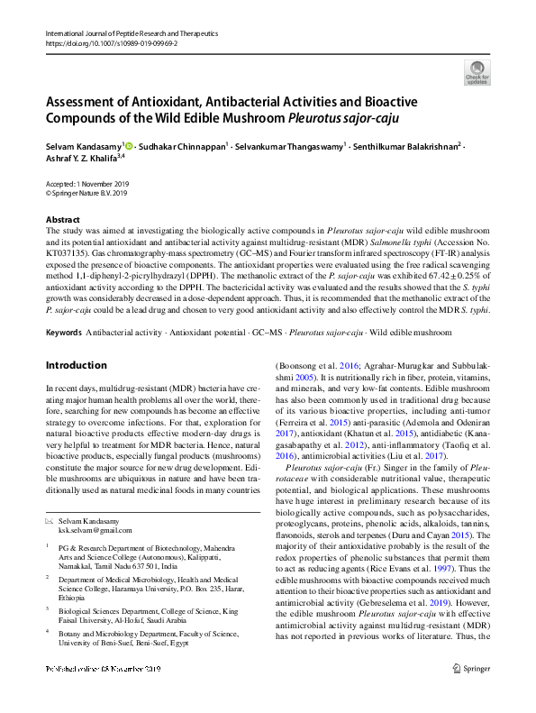 (PDF) Antioxidant and Antibacterial Activity of Avocado