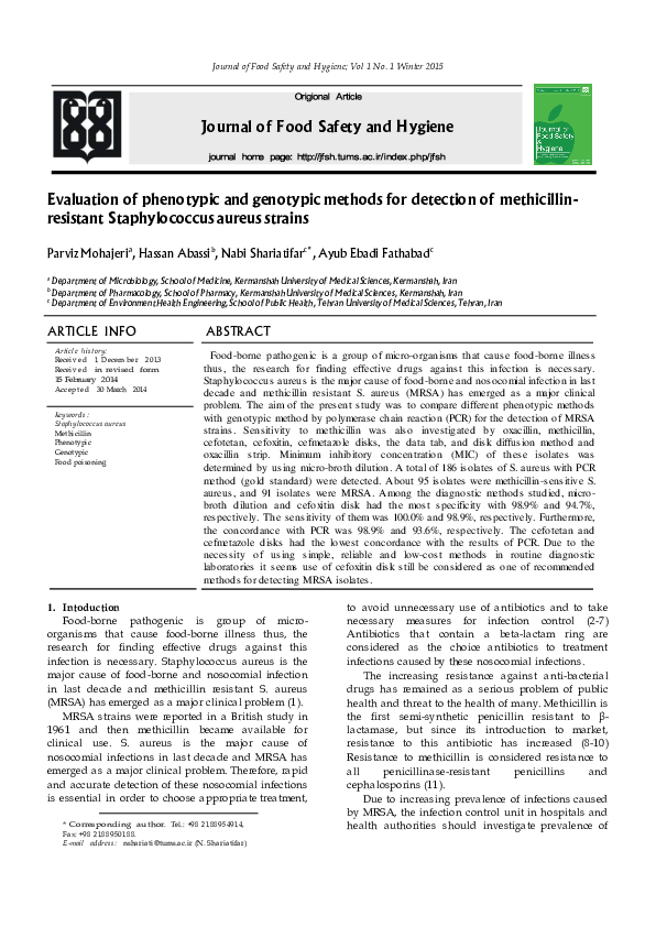 (PDF) Staphylococcus aureus