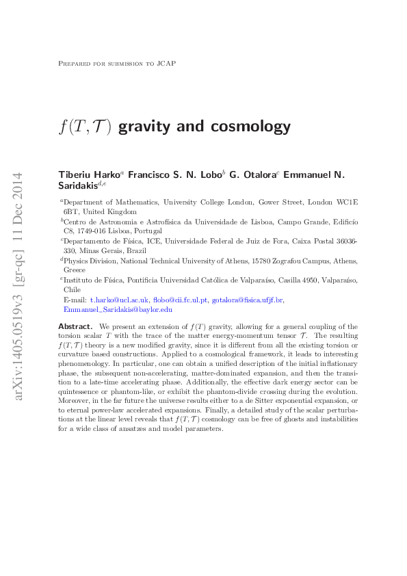 Pdf Reconstruction Of F T F T Gravity In The Absence Of Matter Waleed El Hanafy