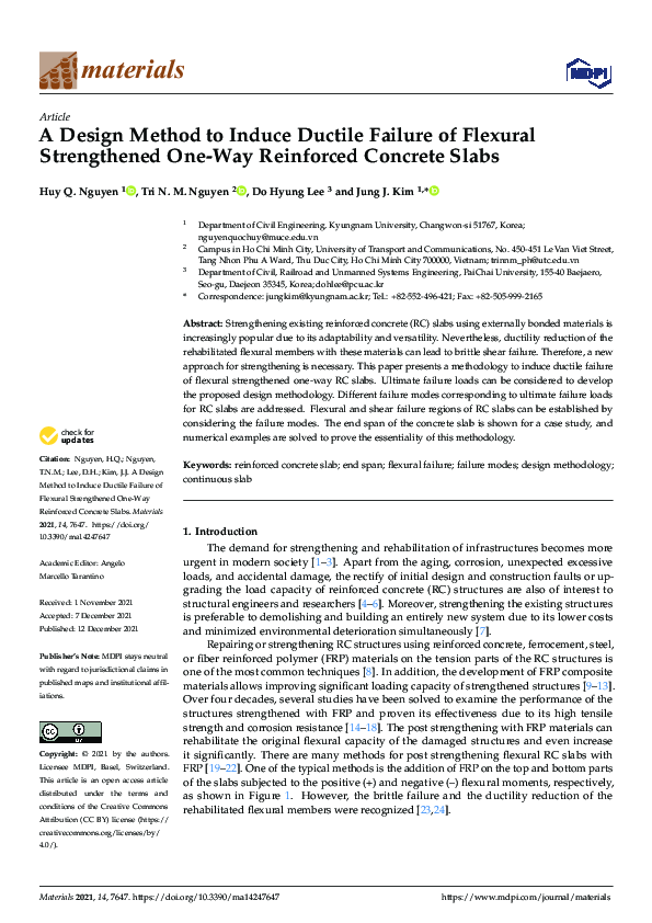 (PDF) A Design Method to Induce Ductile Failure of Flexural ...