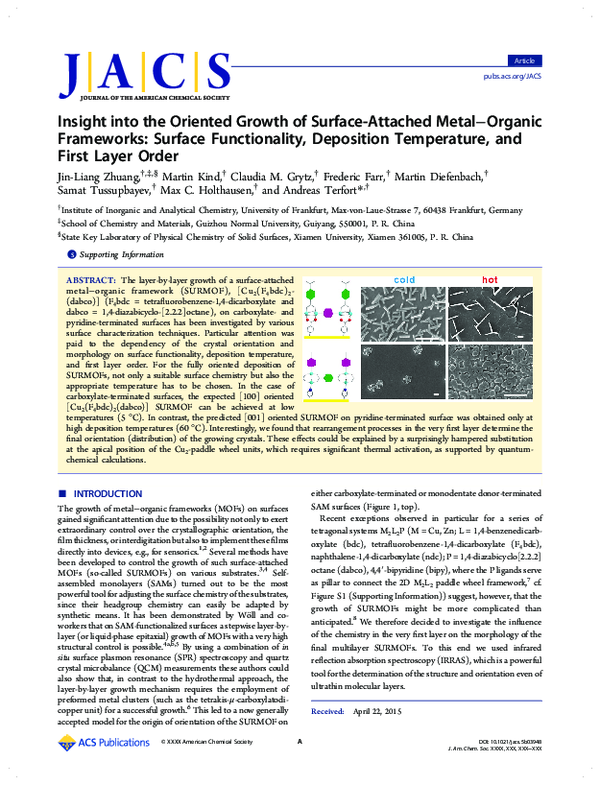 (PDF) Insight into the Oriented Growth of Surface-Attached Metal ...