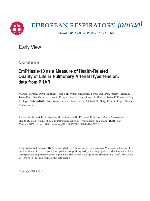 (PDF) EmPHasis-10 in US Pulmonary Arterial Hypertension