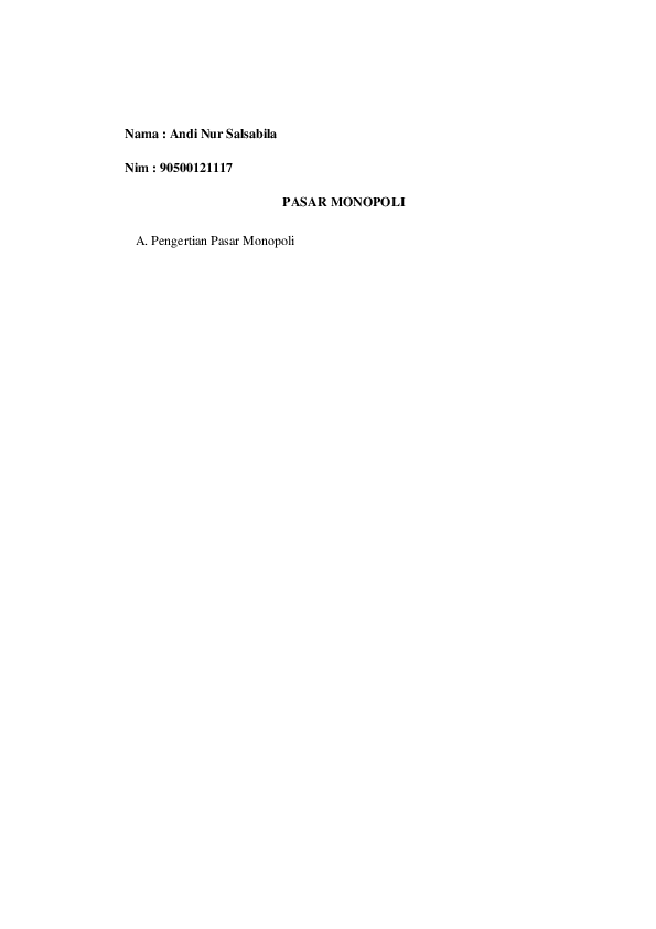 (PDF) Resume Pasar Monopoli