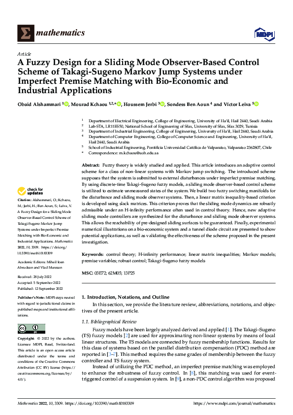 Pdf A Fuzzy Design For A Sliding Mode Observer Based Control Scheme