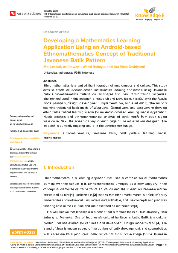 (PDF) Developing a Mathematics Learning Application Using an Android ...