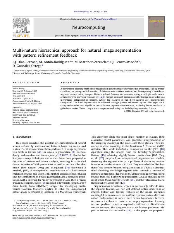 (PDF) Multi-nature hierarchical approach for natural image segmentation ...