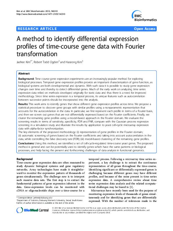 (PDF) A method to identify differential expression profiles of time ...