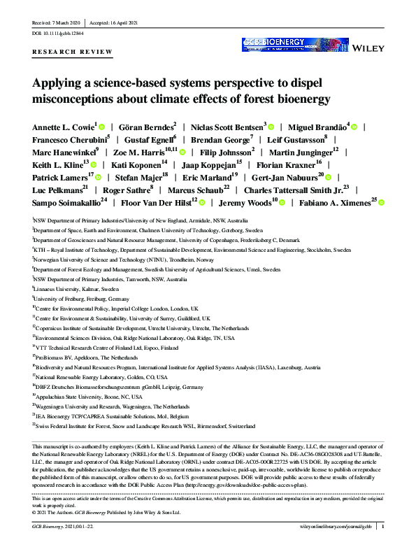 (PDF) Applying a science‐based systems perspective to dispel misconceptions about climate ...