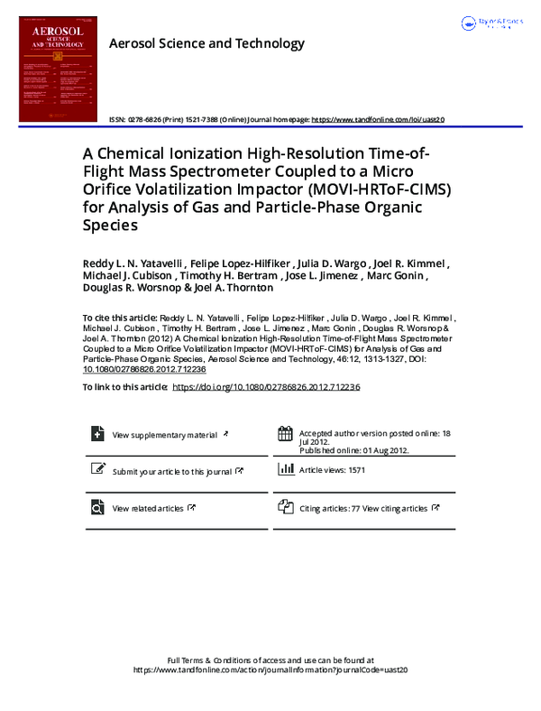 (PDF) A Chemical Ionization High-Resolution Time-of-Flight Mass ...