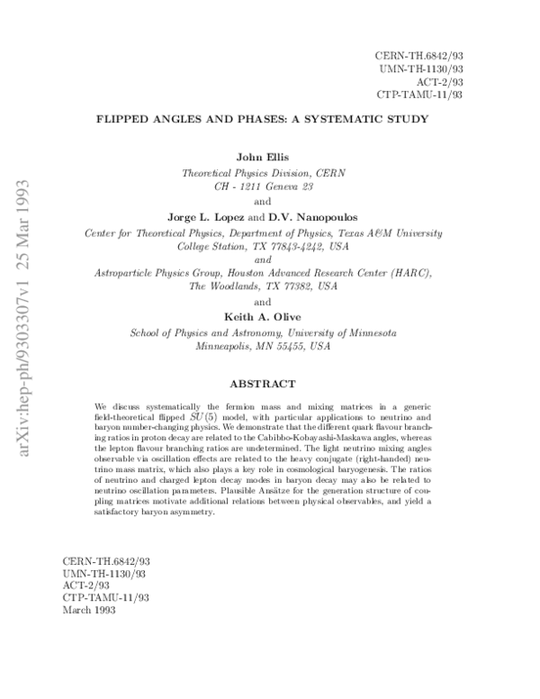 (PDF) Flipped angles and phases: a systematic study