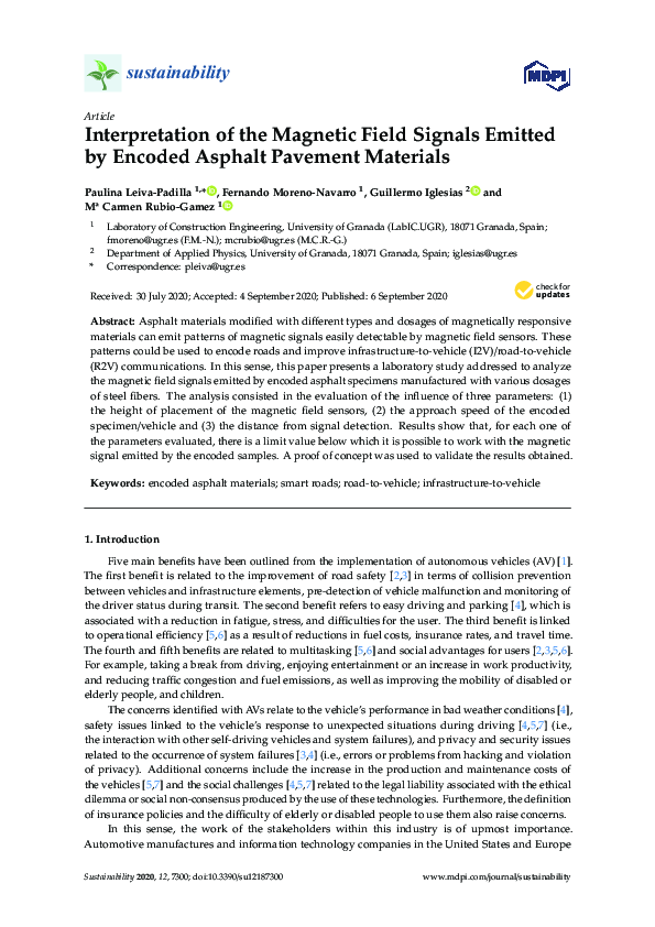 (PDF) Interpretation of the Magnetic Field Signals Emitted by Encoded ...