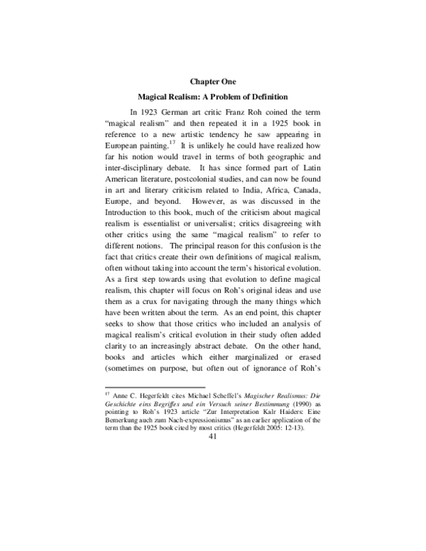 (PDF) MAGICAL REALISM IN LITERATURE