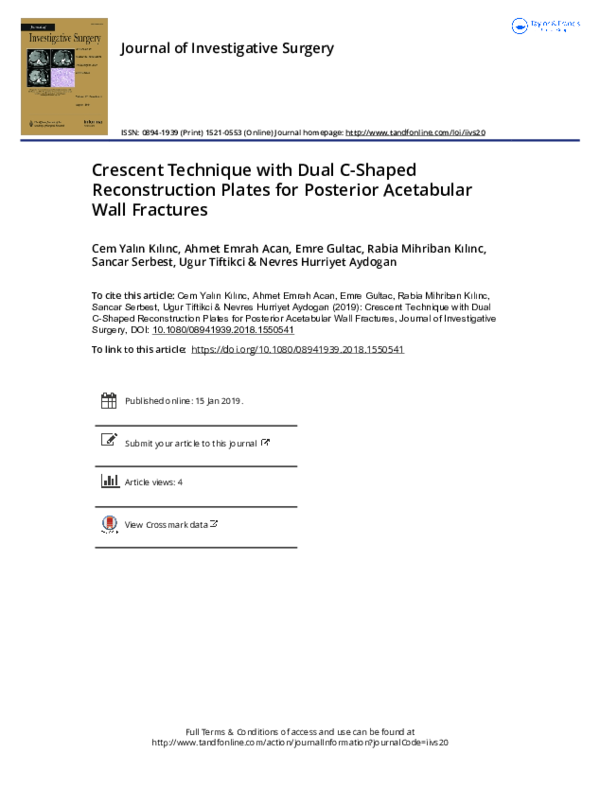 (PDF) Crescent Technique with Dual C-Shaped Reconstruction Plates for ...