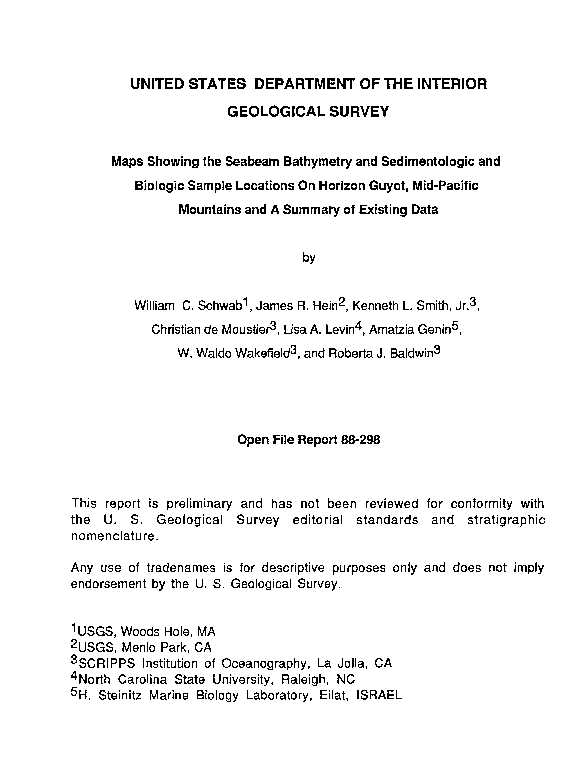 (PDF) Maps showing the Seabeam bathymetry and sedimentologic and ...